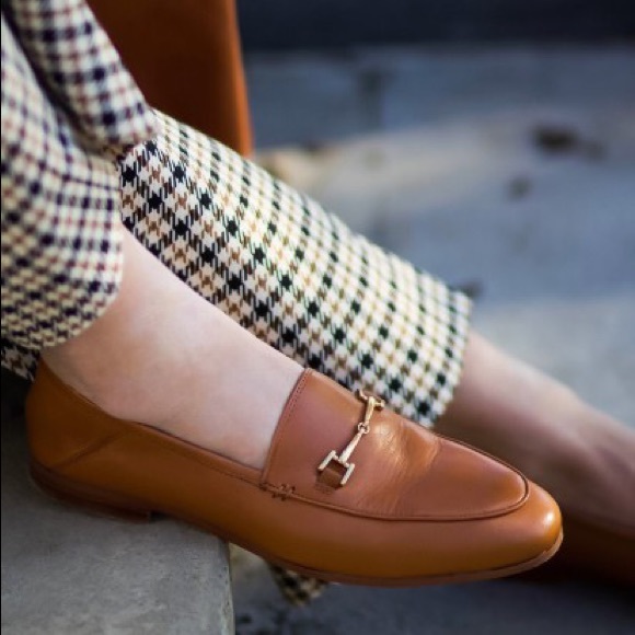 TOP Moda | Shoes | Tan Vegan Leather Horsebit Classic Loafer Flats ...